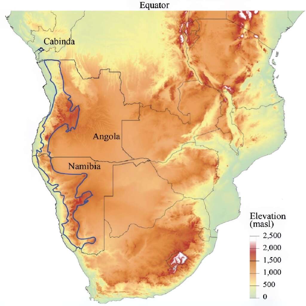 Endemic plants and animals on the highlands of Namibia and Angola